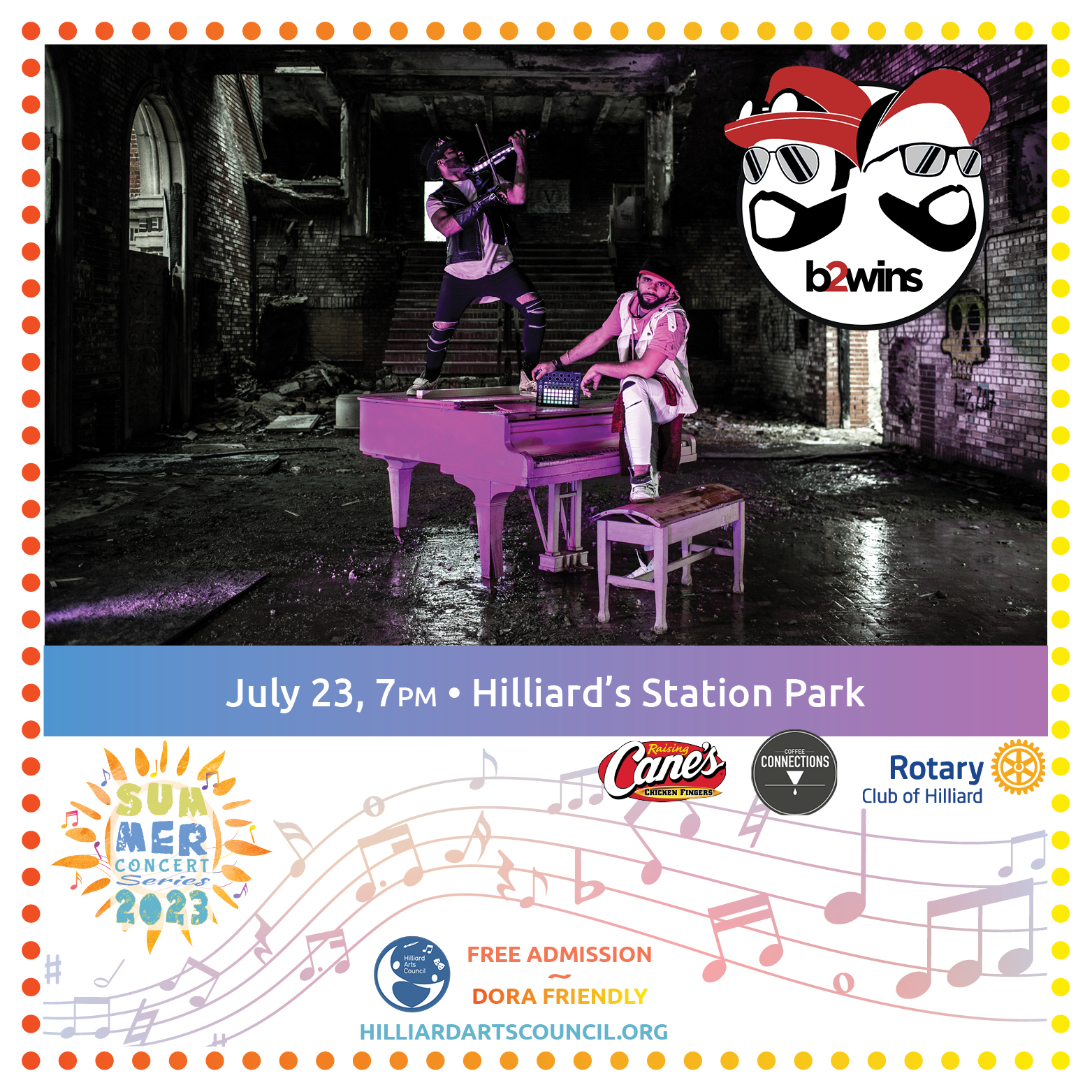 Summer Concert Series: B2wins | Hilliard Arts Council