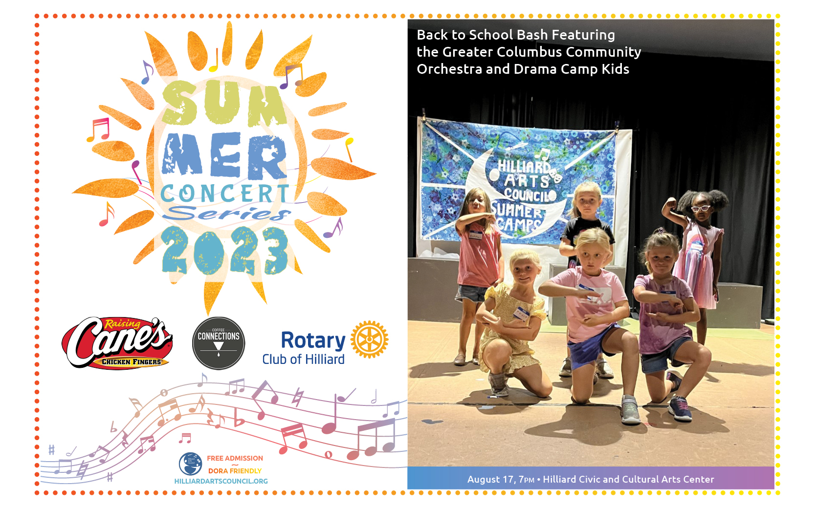Summer Concert Series: Back to School Bash | Hilliard Arts Council